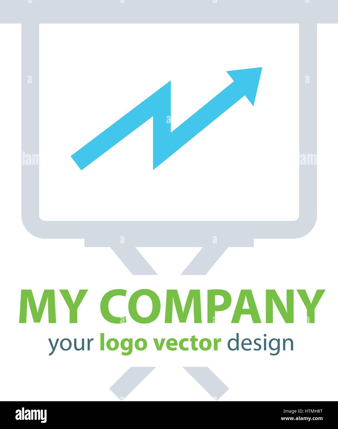 presentation Logo blue, green color Stock Vector Image & Art - Alamy