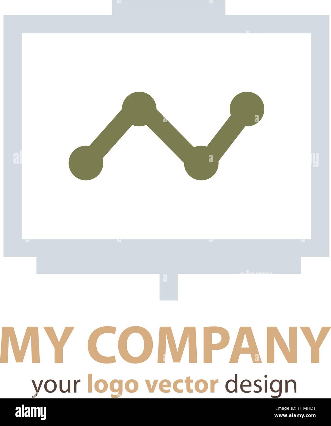 Design presentation logo brown Stock Vector Images - Alamy