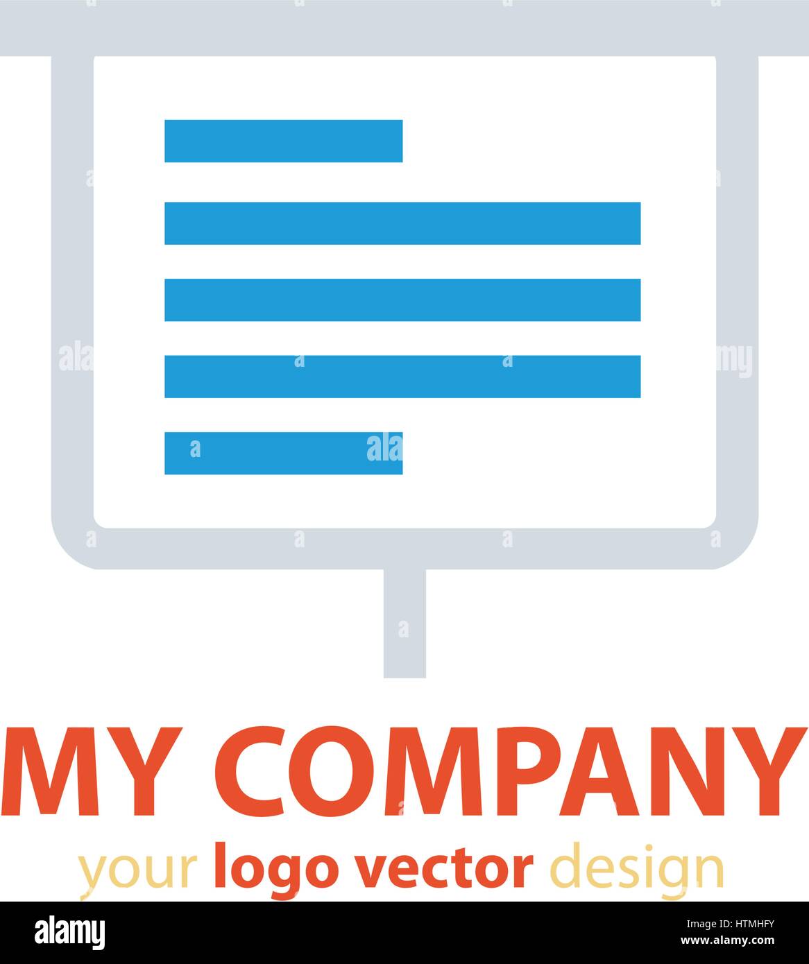 Presentation logo Stock Vector Images - Alamy