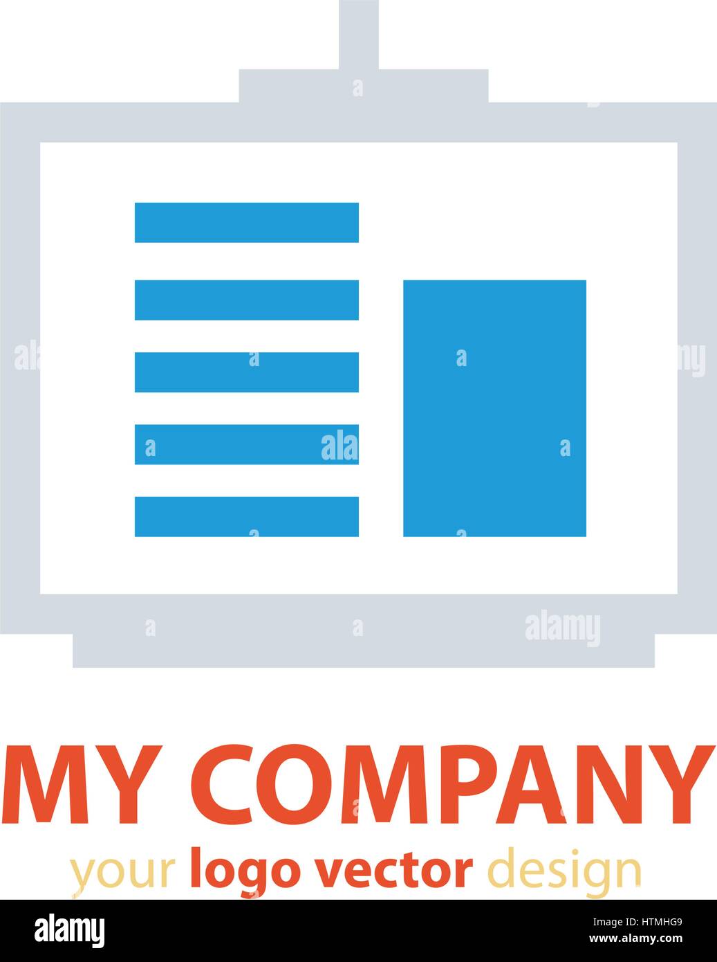 design presentation Logo blue, orange color Stock Vector Image & Art ...