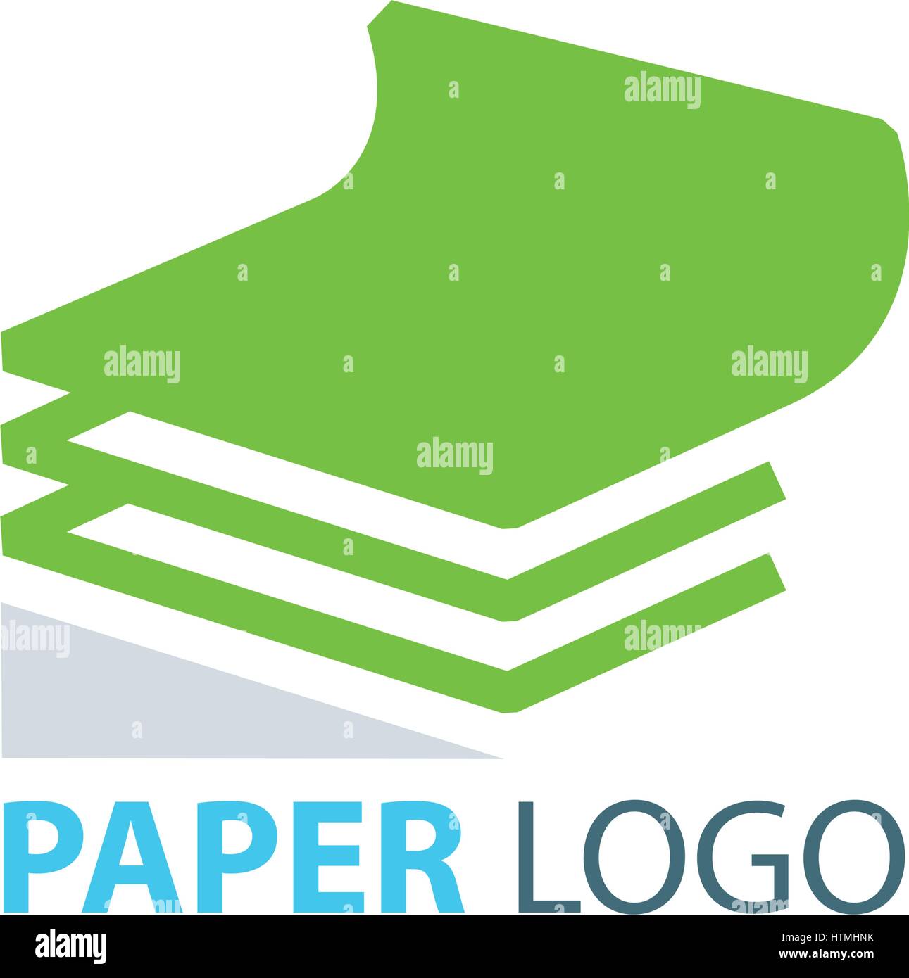 paper logo green color Stock Vector Image & Art - Alamy