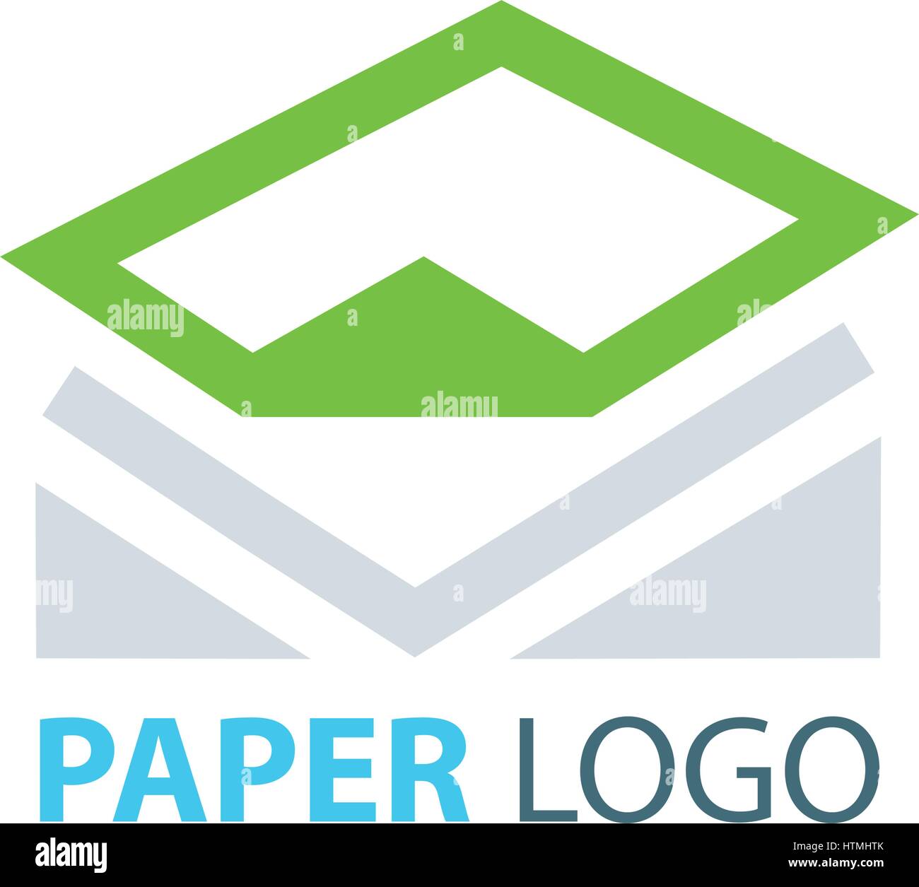 design paper logo green color Stock Vector Image & Art - Alamy