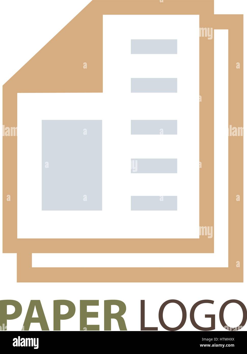 paper logo vector brown color Stock Vector Image & Art - Alamy