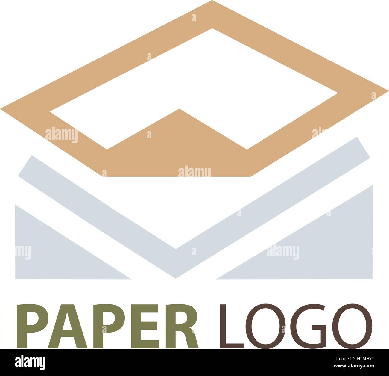 design paper logo brown color Stock Vector Image & Art - Alamy