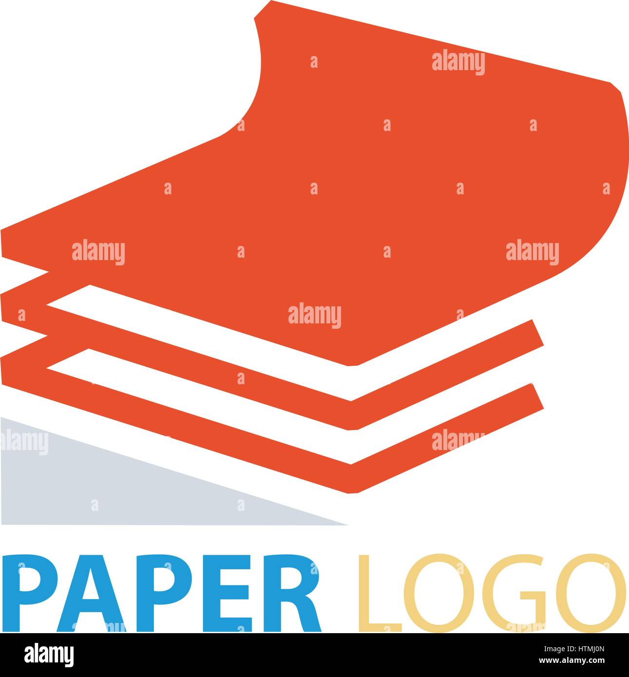 paper logo orange color Stock Vector Image & Art - Alamy