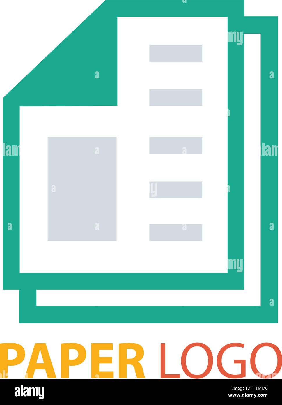 paper logo vector Stock Vector Image & Art - Alamy