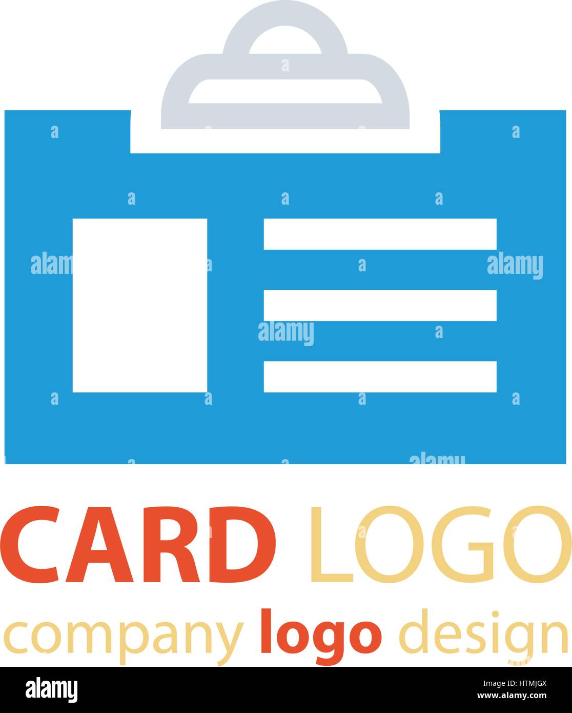 card logo design blue color Stock Vector Image & Art - Alamy