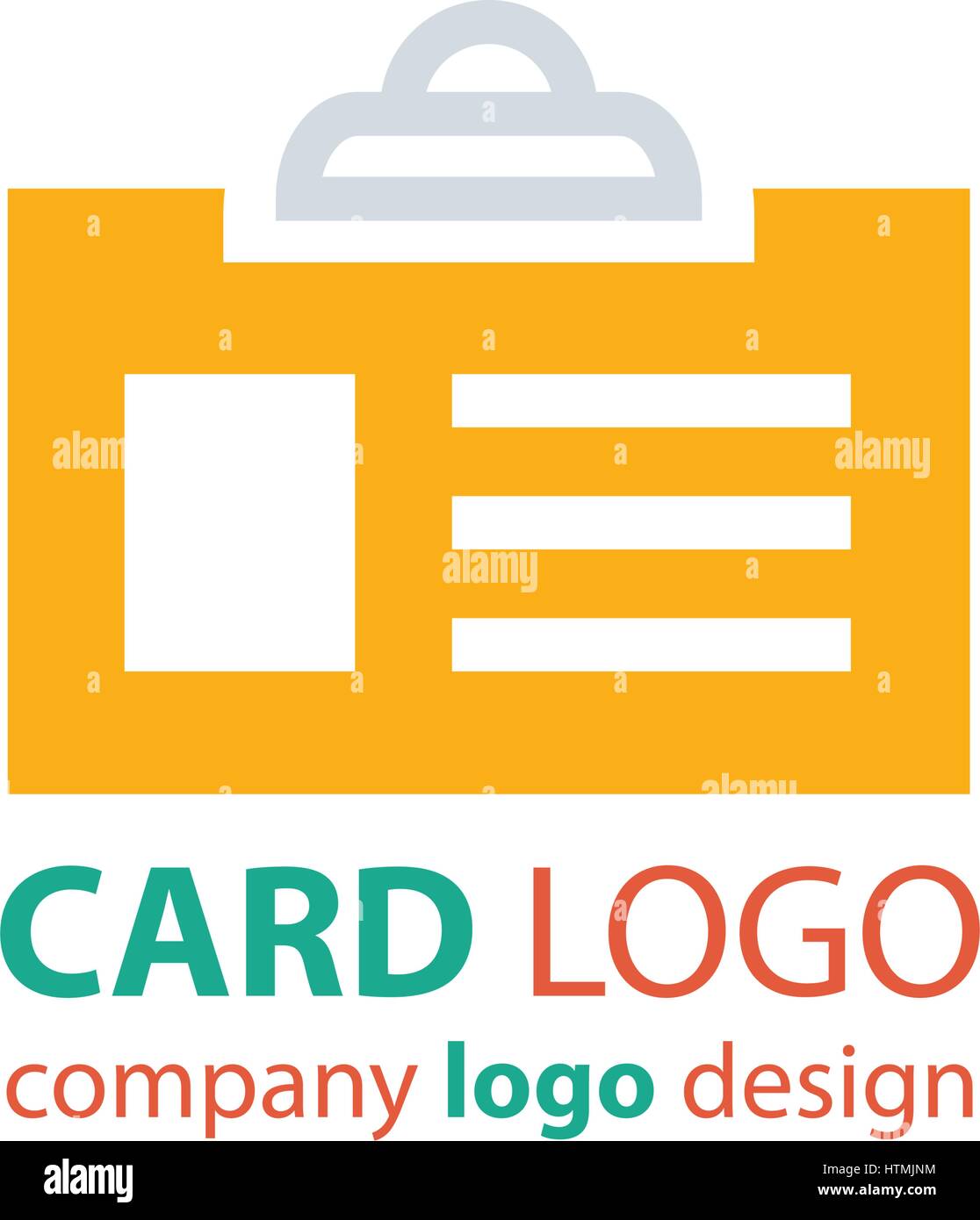 card logo design orange color Stock Vector Image & Art - Alamy