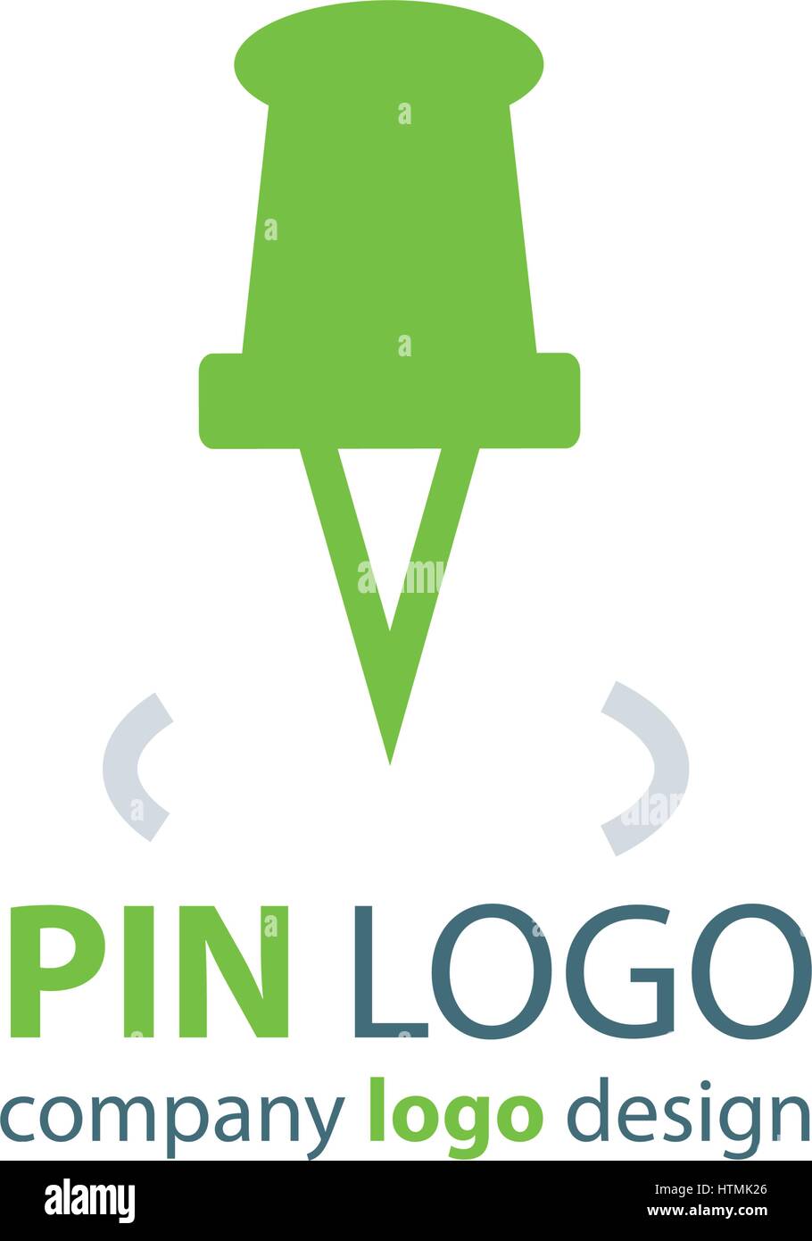 pin logo green color Stock Vector Image & Art - Alamy