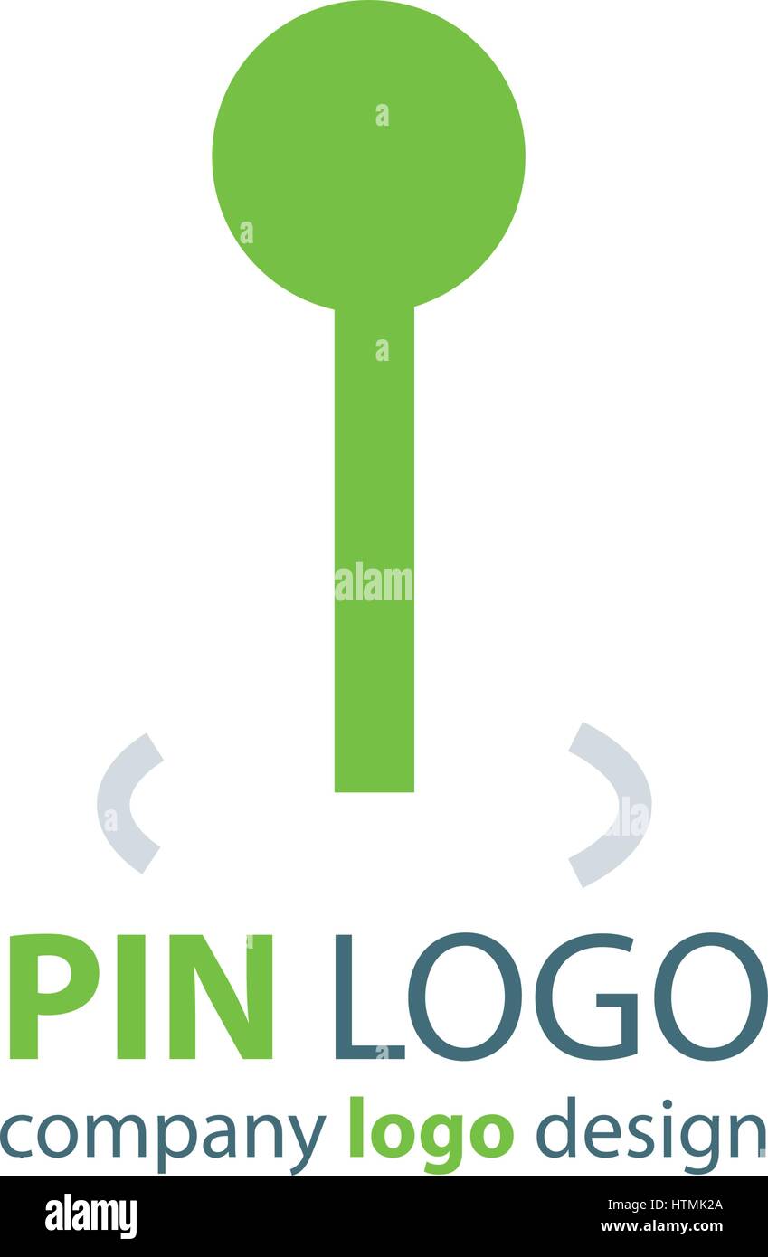 pin logo vector green color Stock Vector Image & Art - Alamy