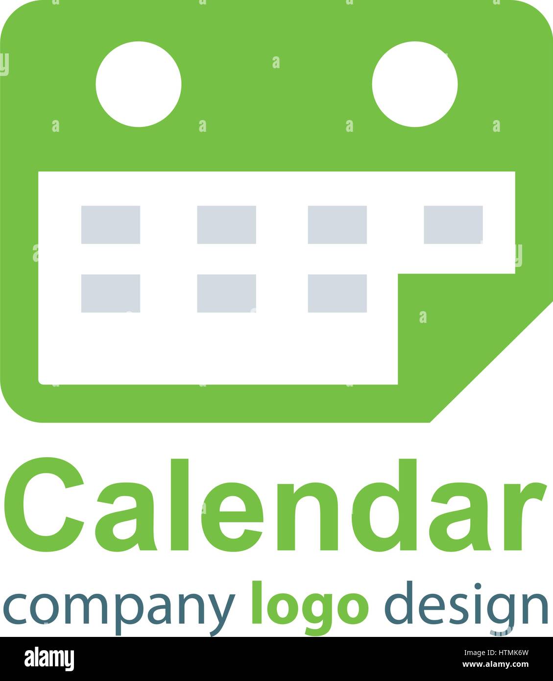 calendar logo green style Stock Vector Image & Art - Alamy