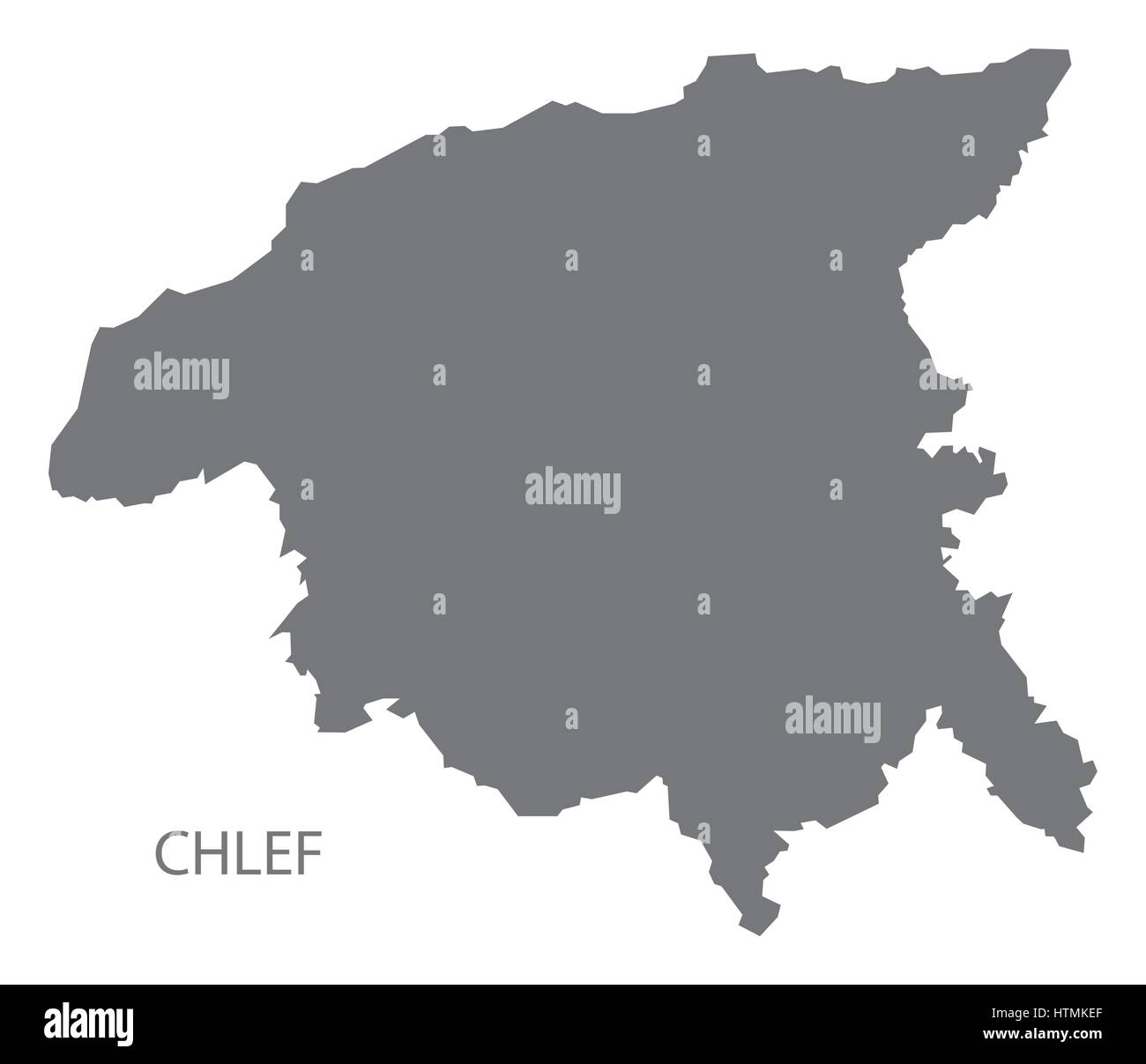 Chlef vector map Cut Out Stock Images & Pictures - Alamy