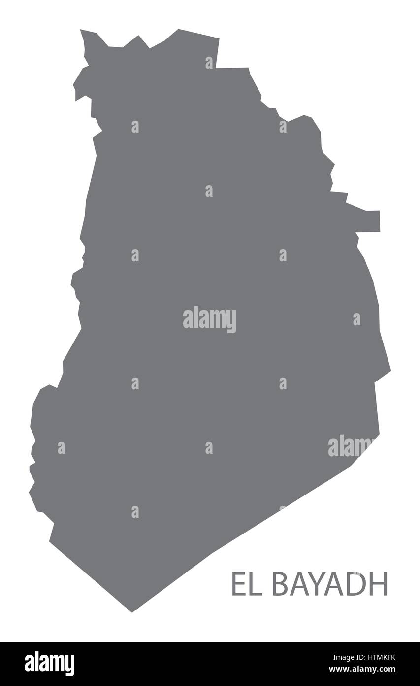 El bayadh silhouette map hi-res stock photography and images - Alamy