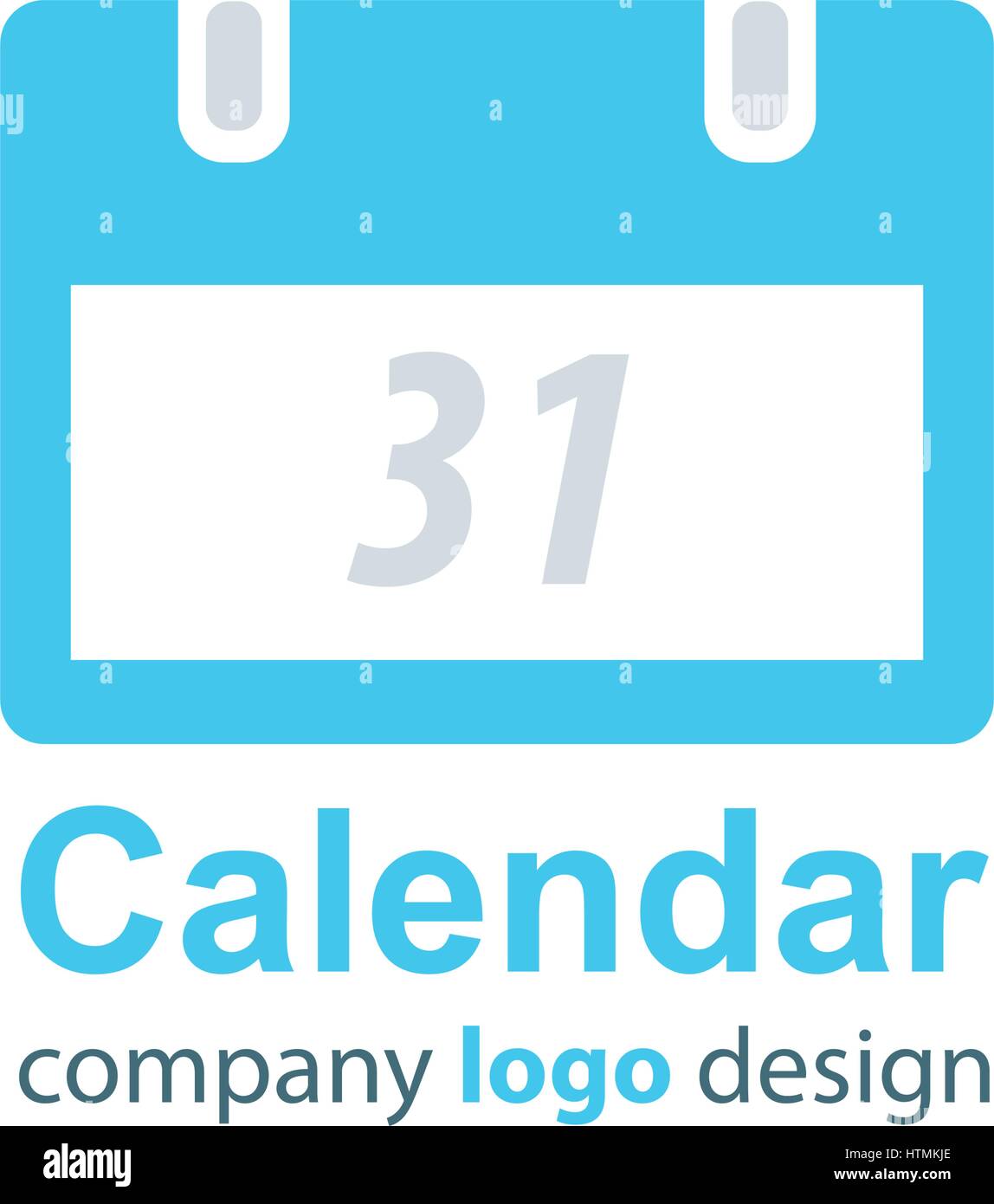 calendar logo design blue style Stock Vector Image & Art - Alamy