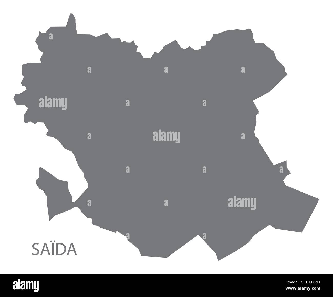 Saida vector map Cut Out Stock Images & Pictures - Alamy
