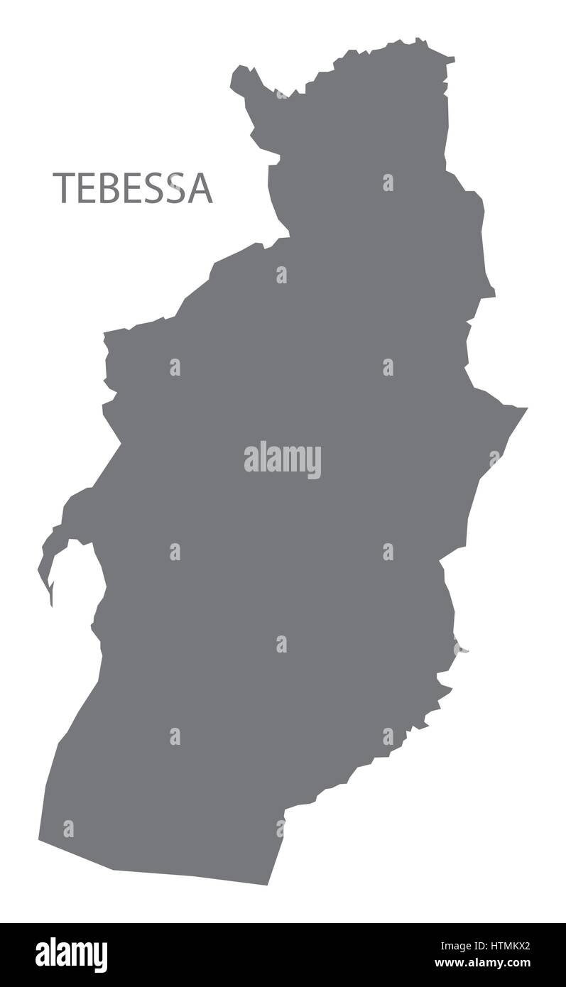 Tebessa silhouette map hi-res stock photography and images - Alamy