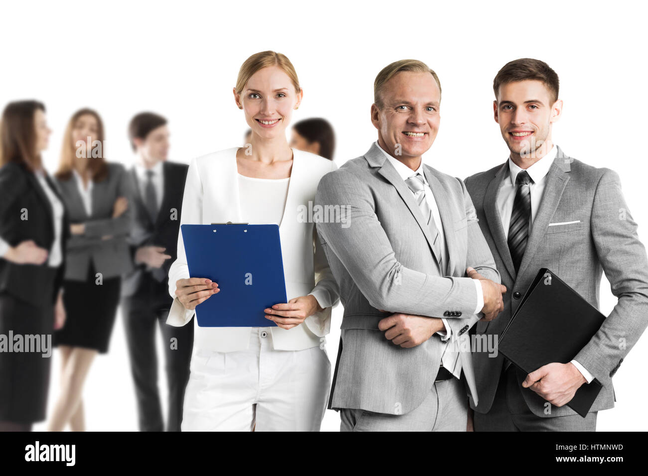 Confident team isolated on hi-res stock photography and images - Alamy