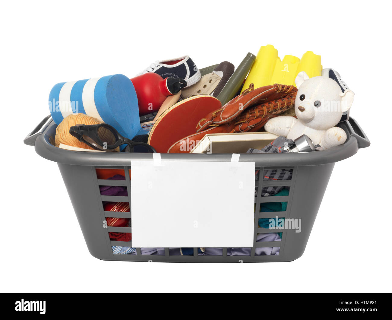 Lost Property bin Stock Photo - Alamy