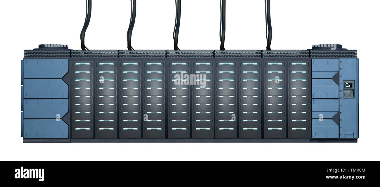 3D rendering of a server isolated on white background Stock Photo - Alamy