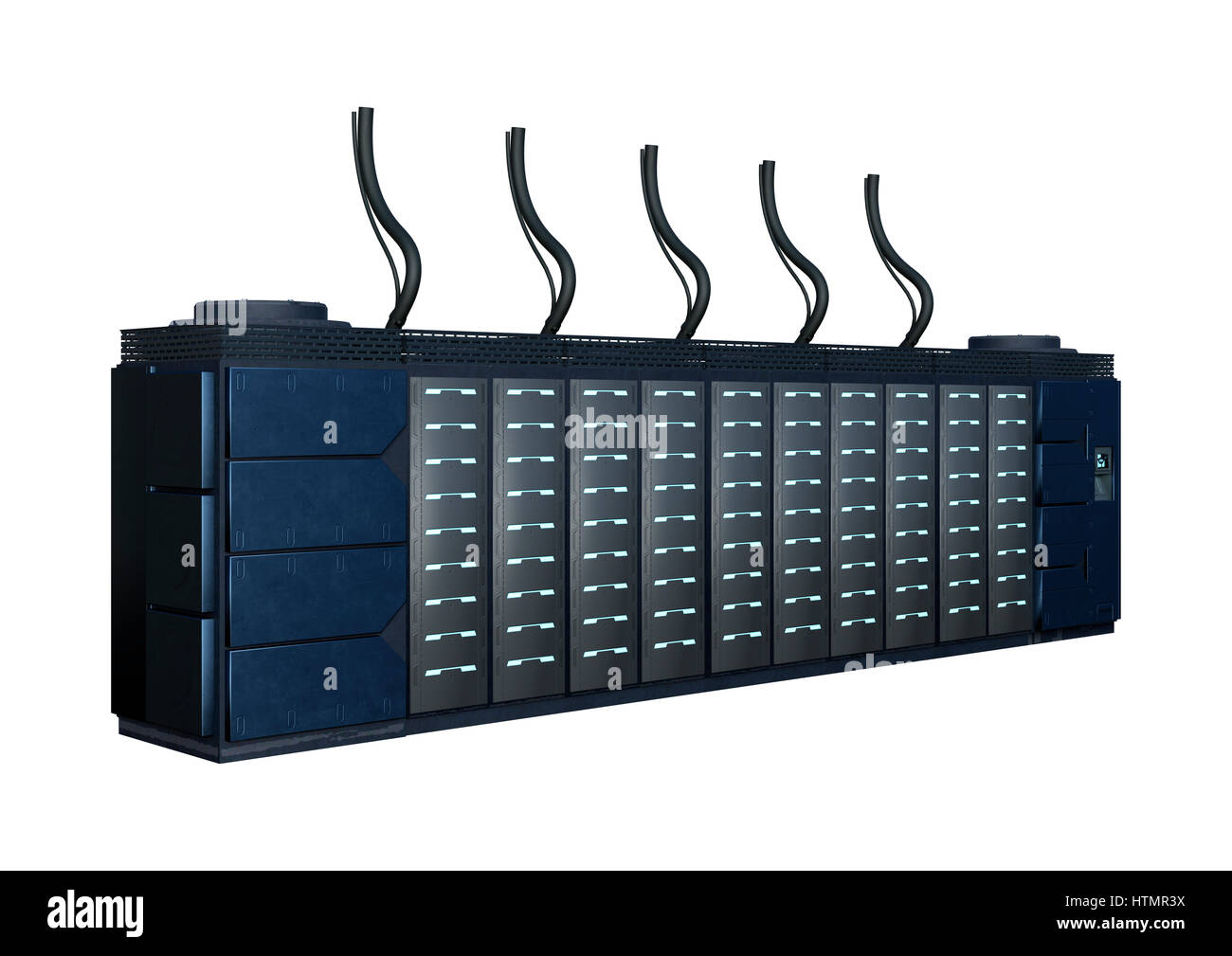 3D rendering of a server isolated on white background Stock Photo - Alamy