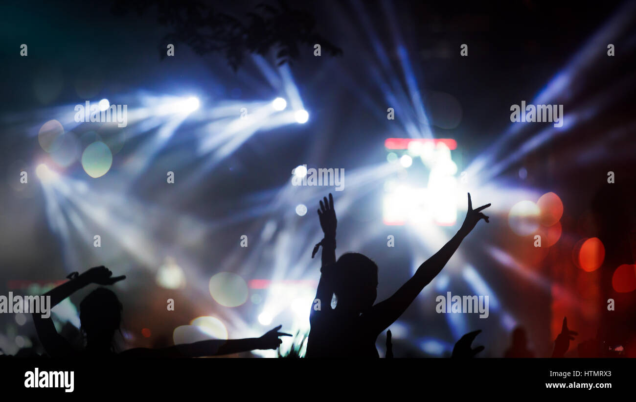 Crowd enjoying concert hi-res stock photography and images - Alamy
