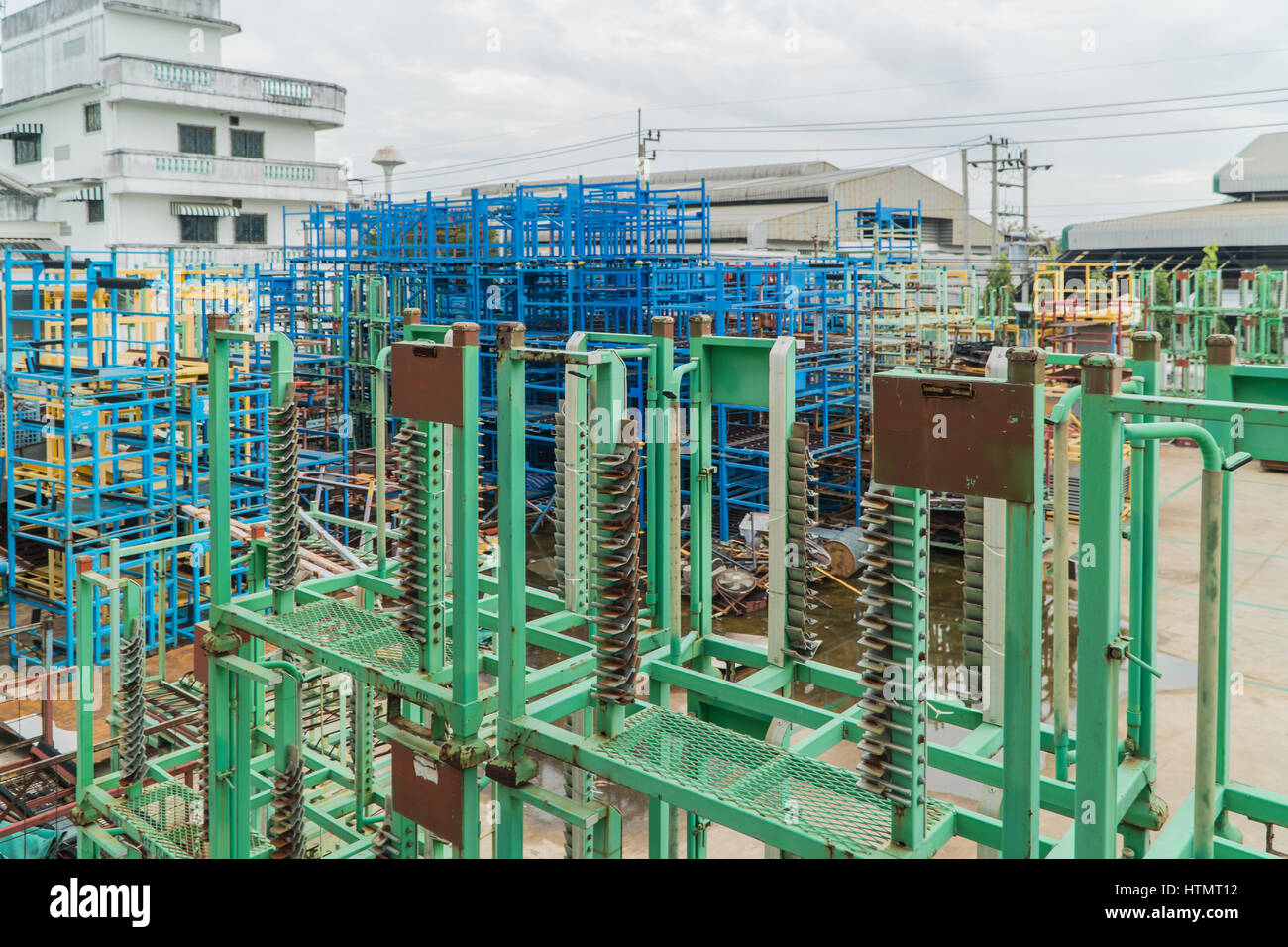 Scaffolding using in Construction Site Stock Photo - Alamy