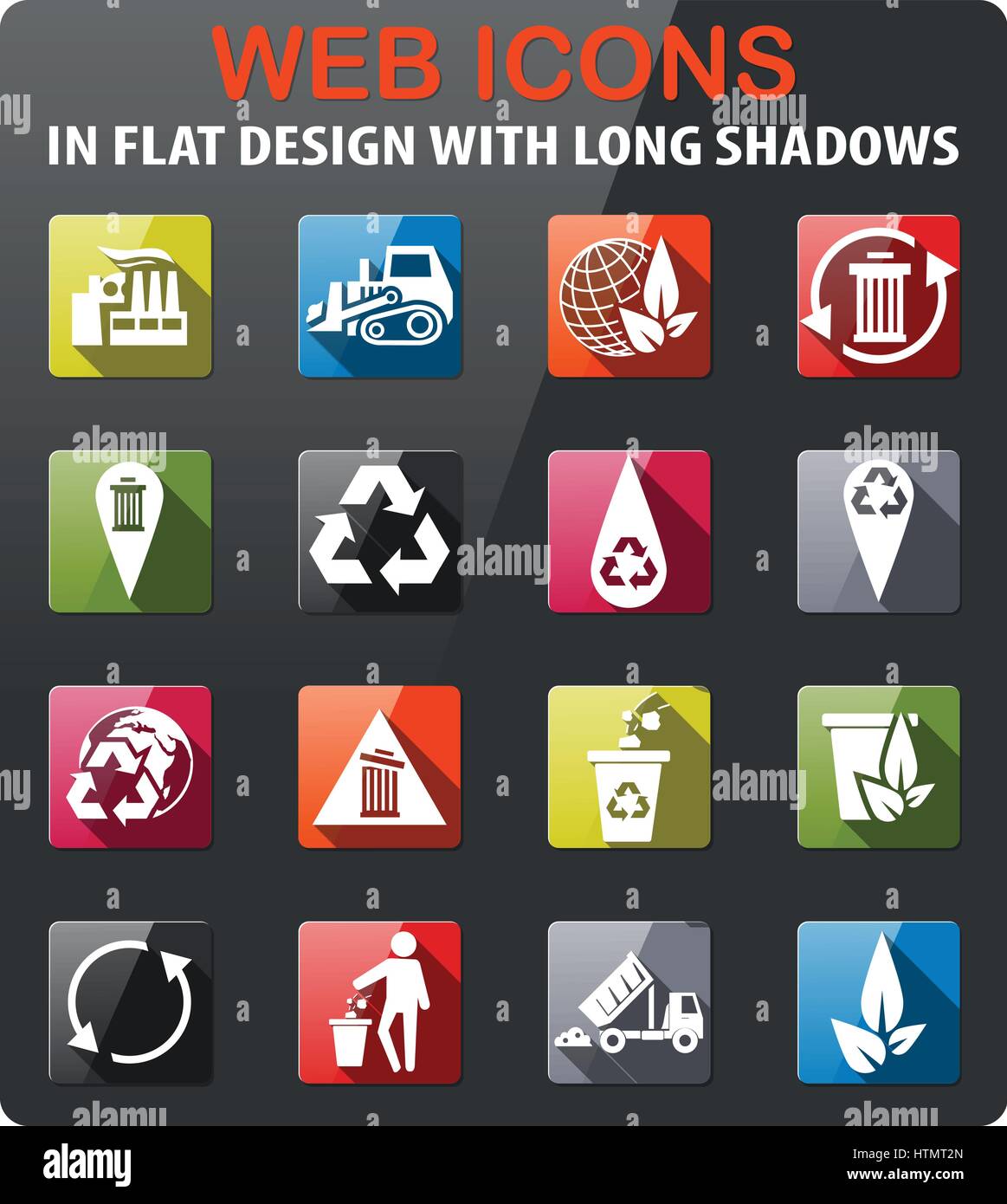 Garbage truck icon in Stock Vector Images - Alamy