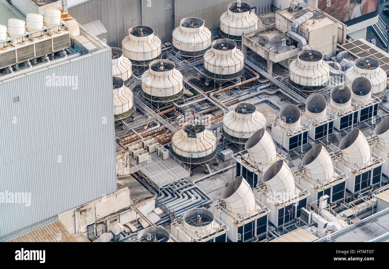 Rooftop ventilation systems Stock Photo - Alamy