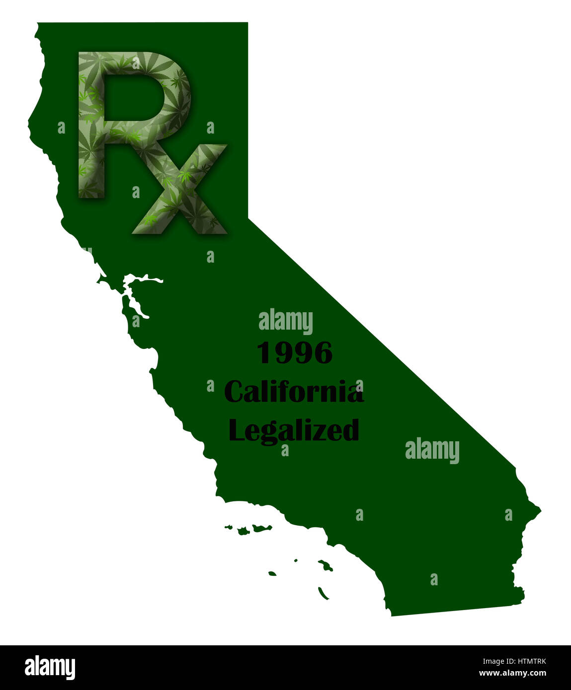 Map of weed california hi-res stock photography and images - Alamy