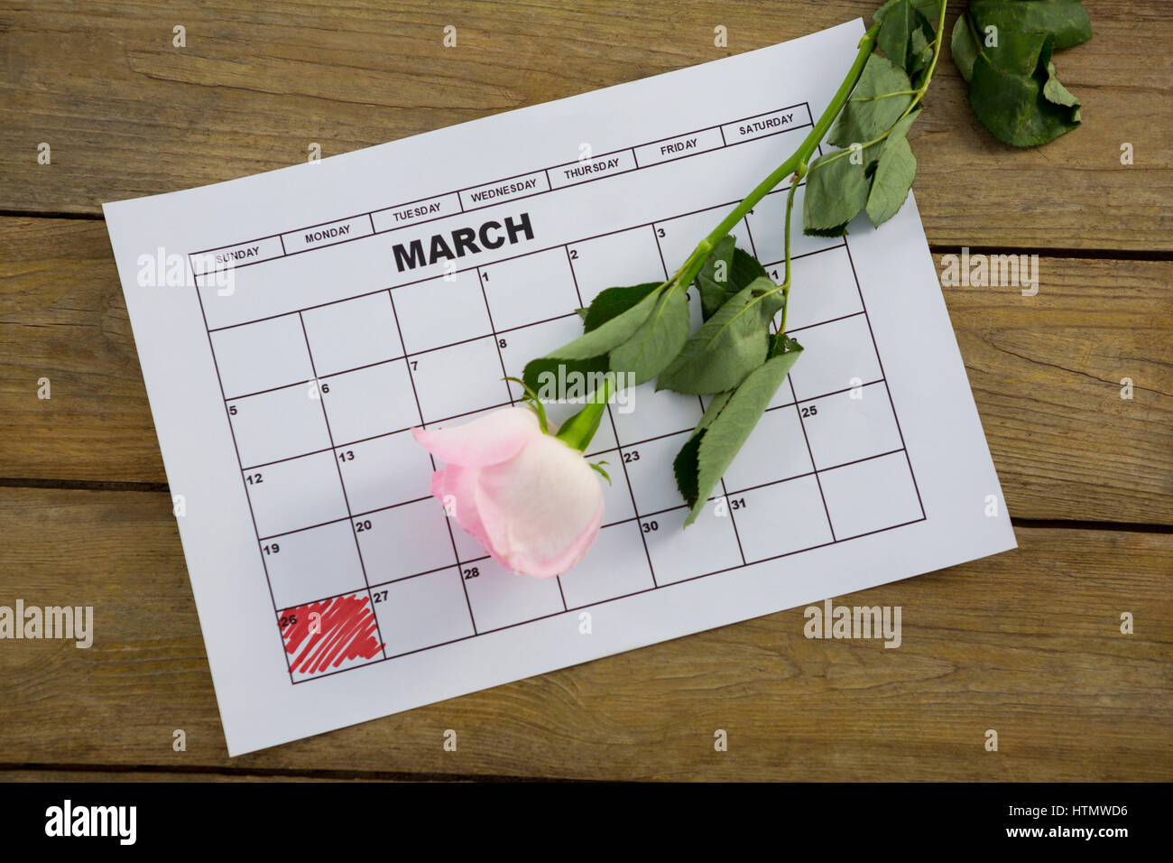 Rose calendar hi-res stock photography and images - Alamy