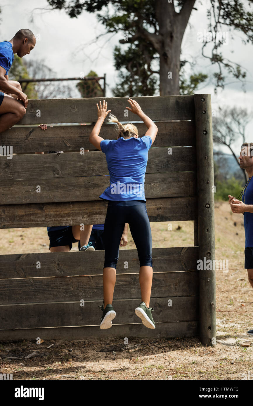 Jumping off wall hi-res stock photography and images - Alamy