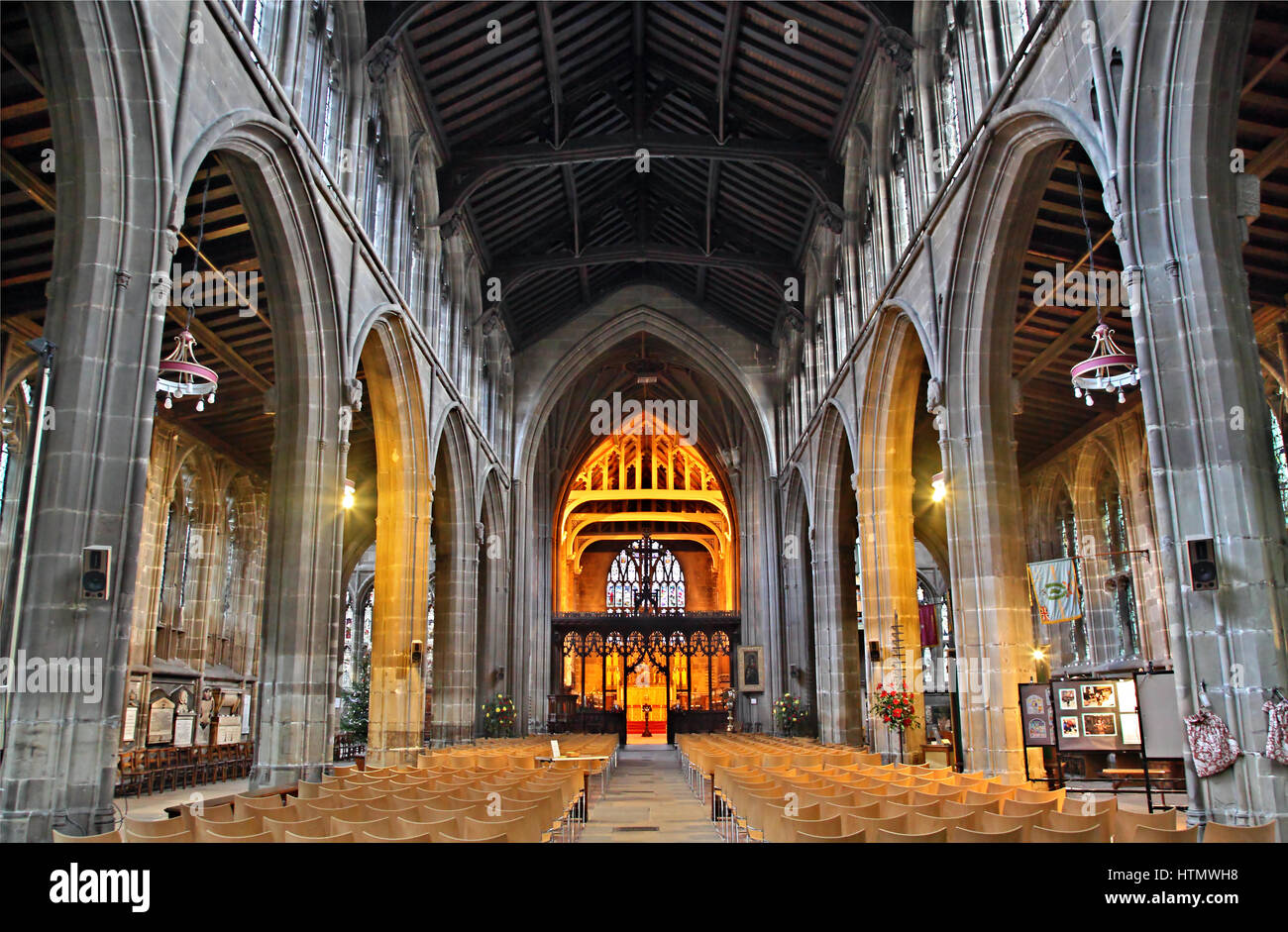 The St. Mary's Virgin church in Lace Market district, in Nottingham ...