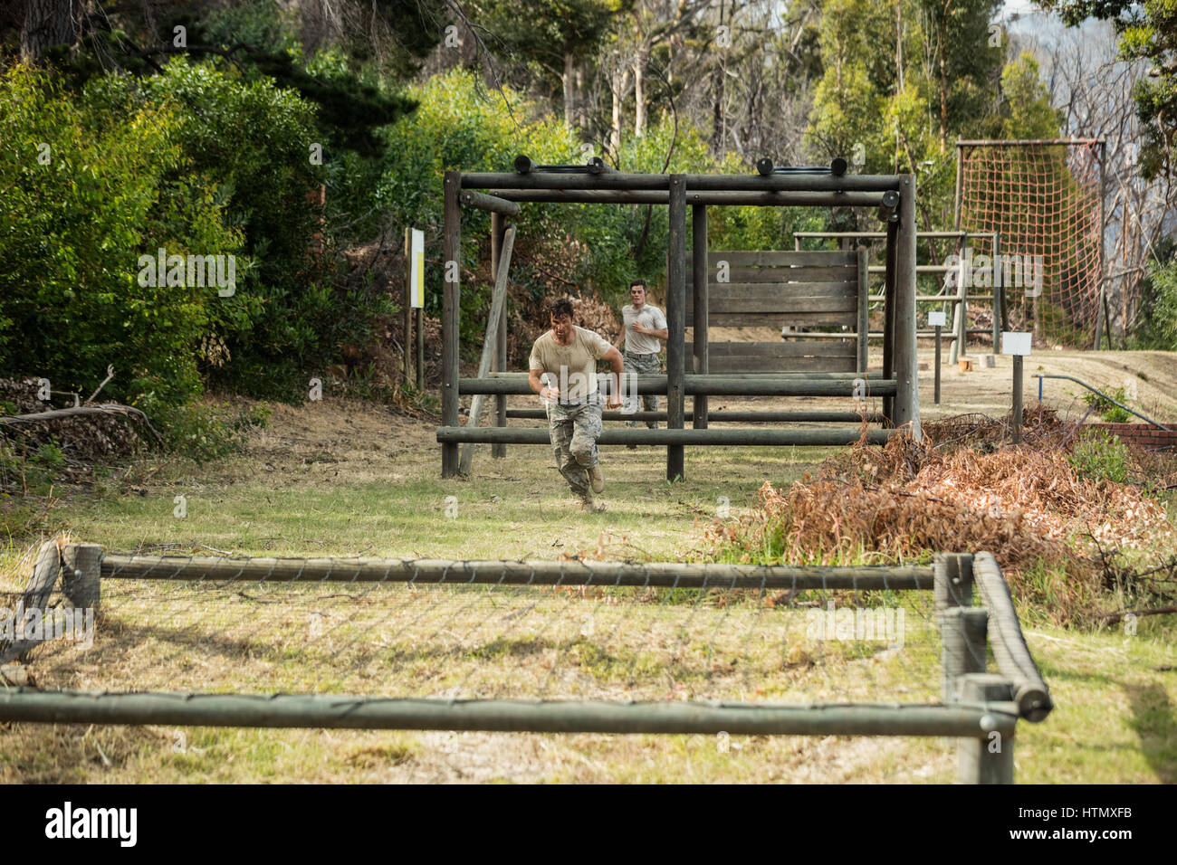 Running the obstacle course hi-res stock photography and images - Alamy