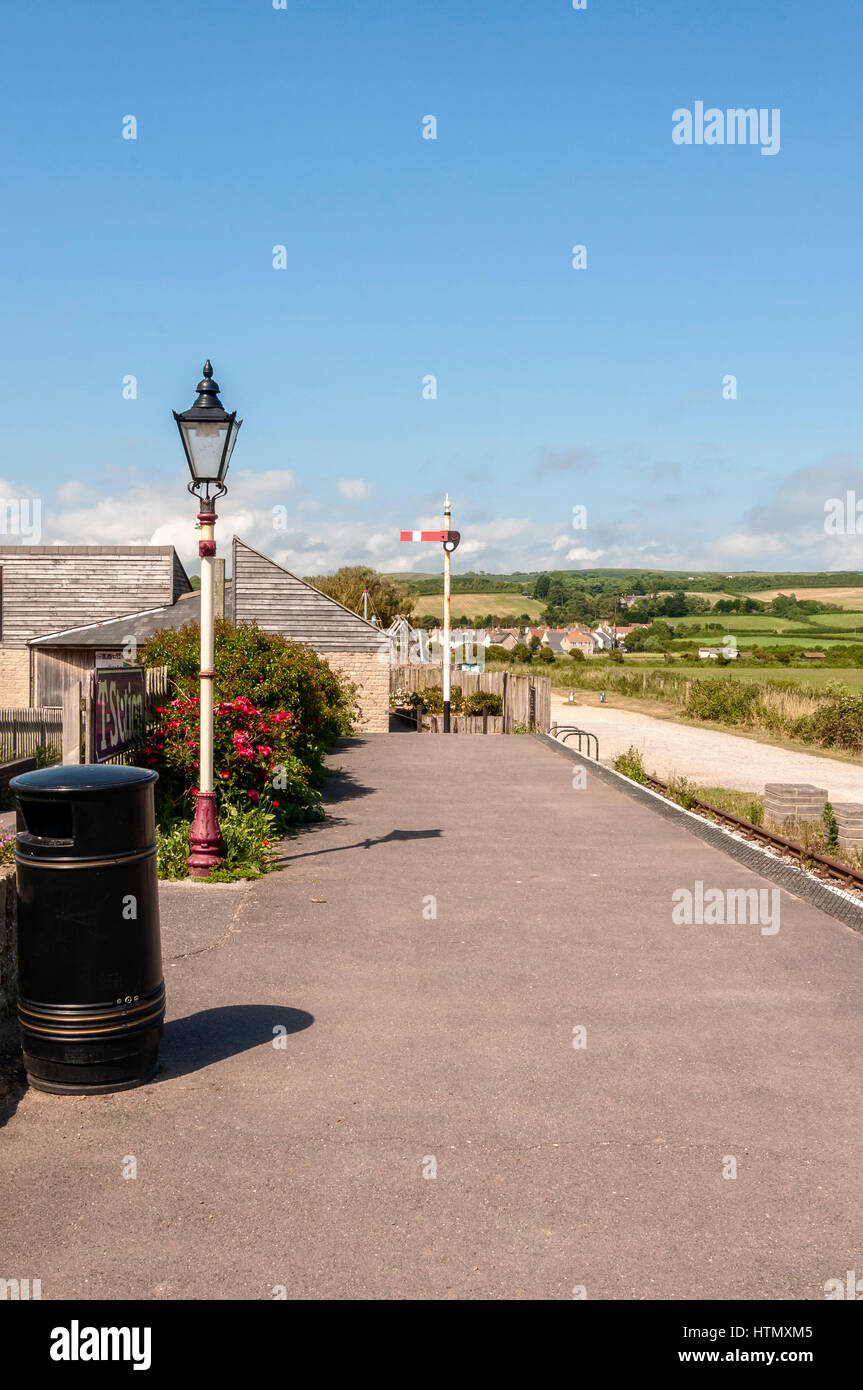 The platform of West Bay railway station closed in 1963 now renovated ...
