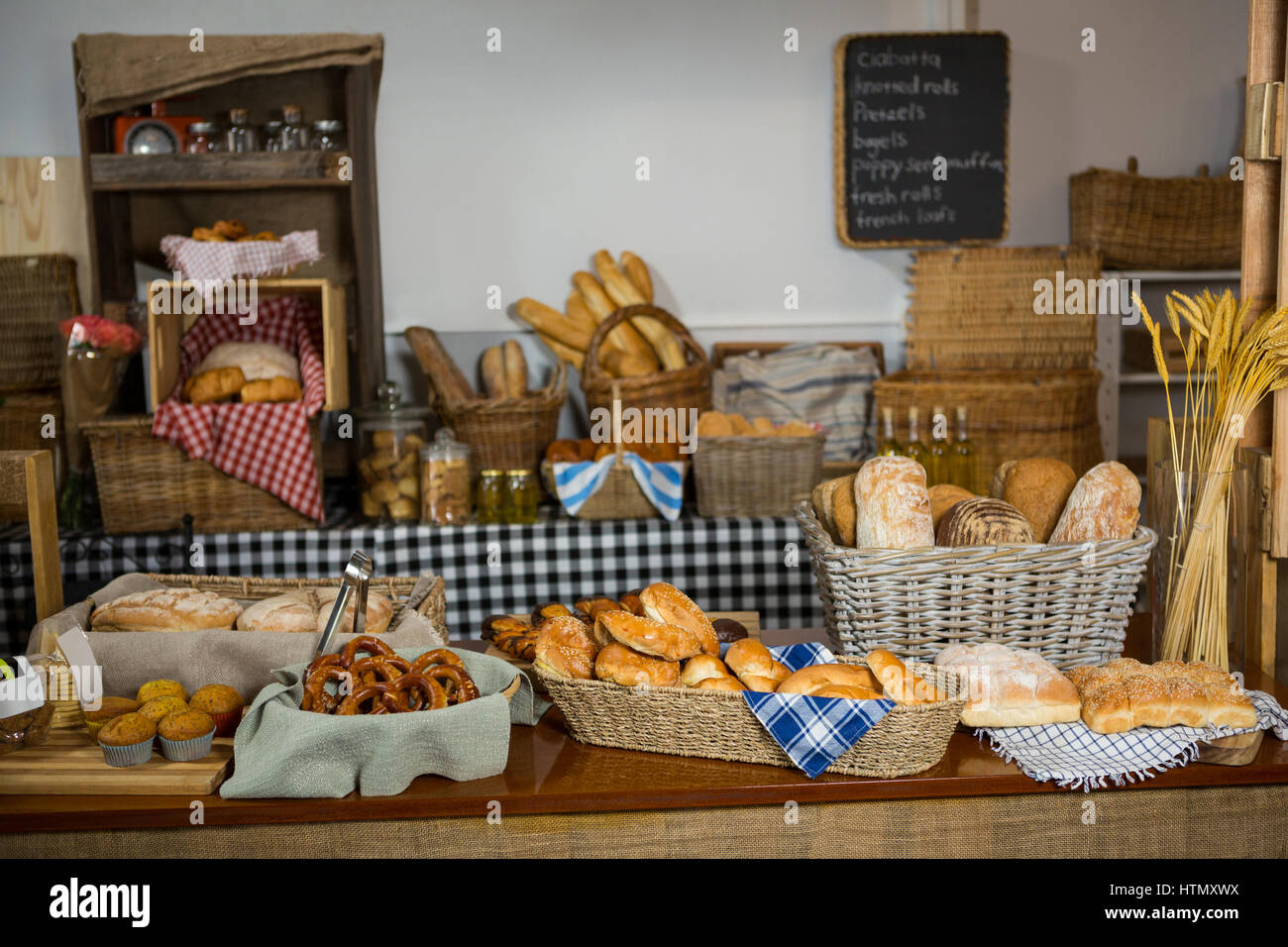 Various breads bakery section hi-res stock photography and images - Alamy