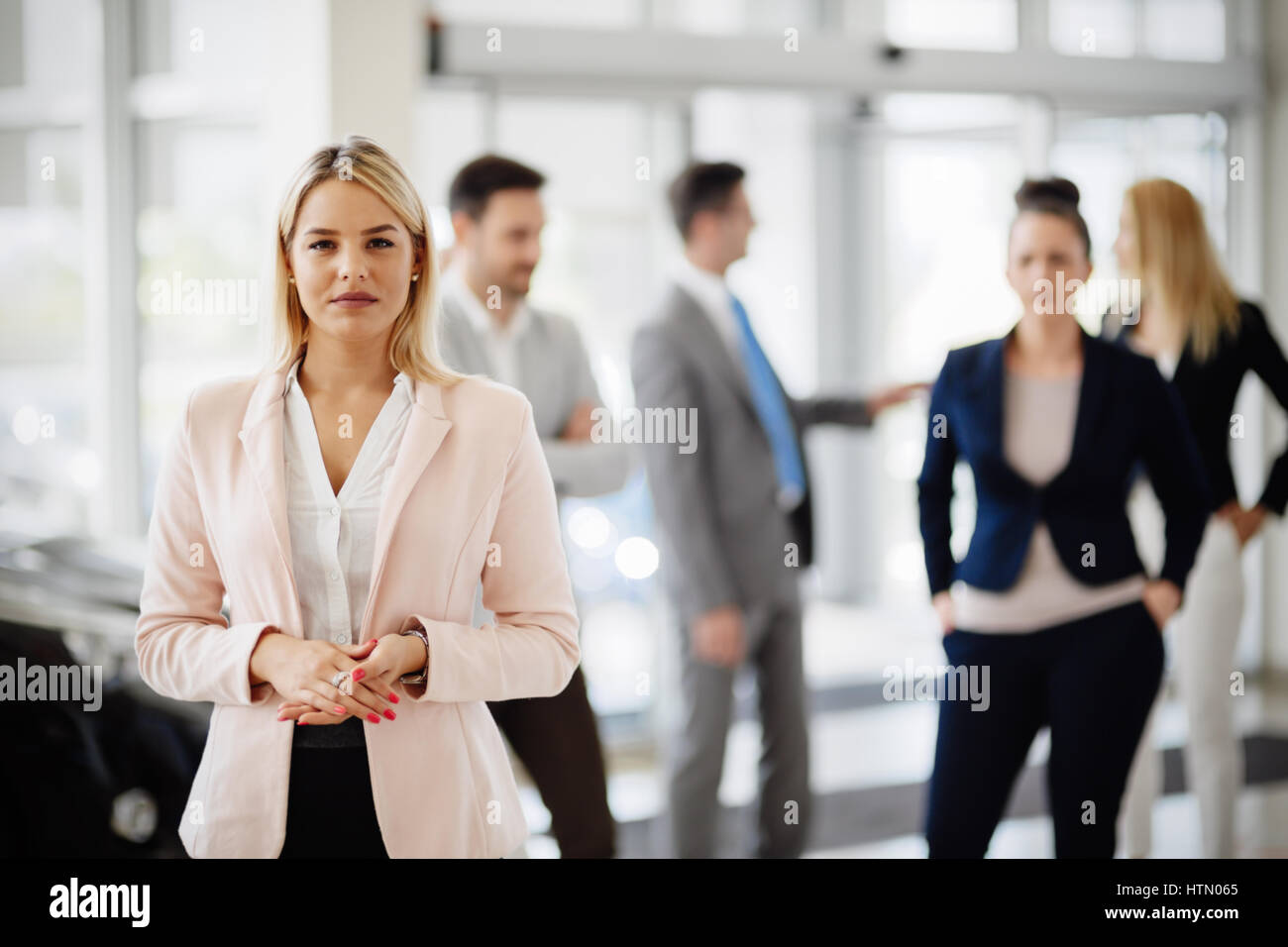 Staff of business people at business corporation Stock Photo - Alamy