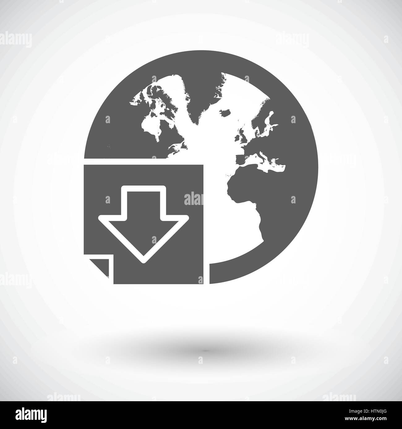 Download. Single flat icon on white background. Vector illustration ...