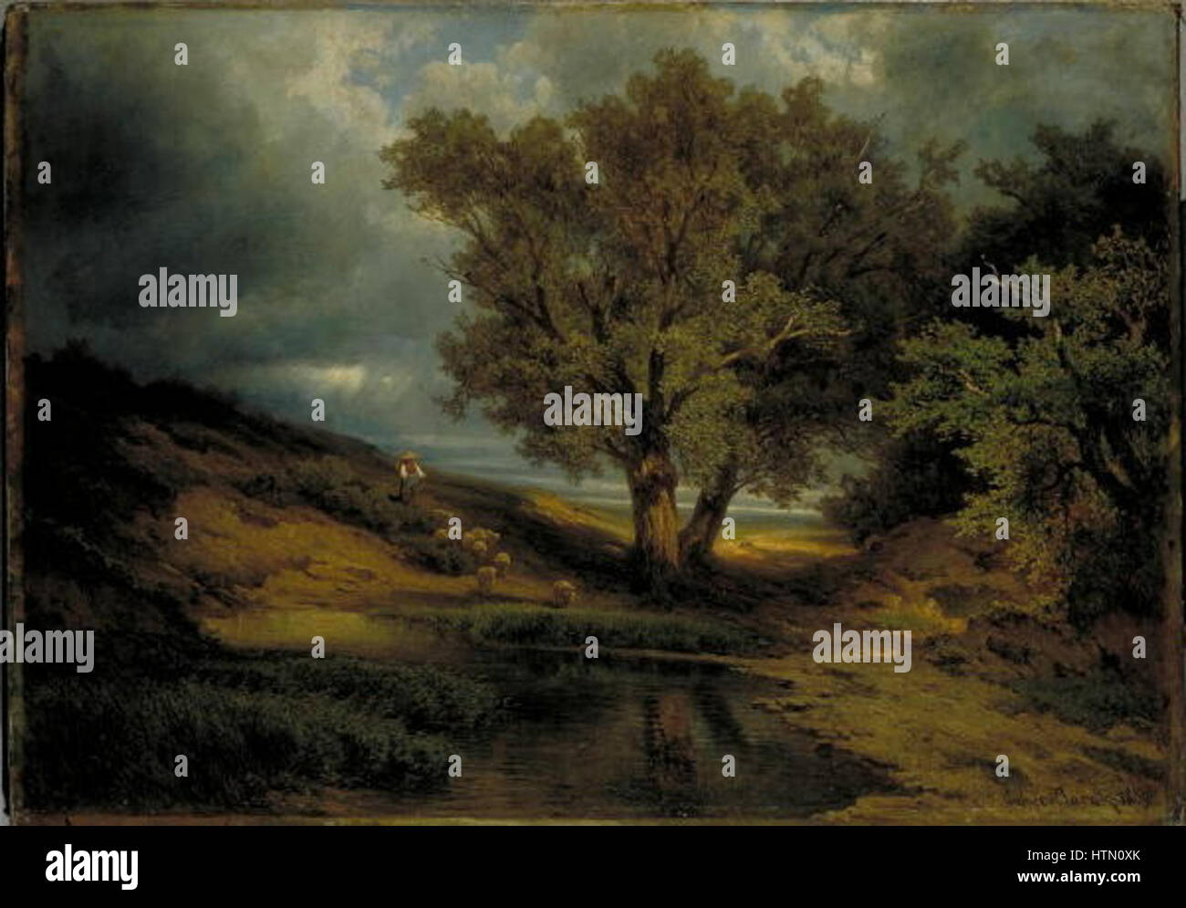 Julius Marak’s work 'Krajina v bouri' (Landscape in Storm) captures a ...