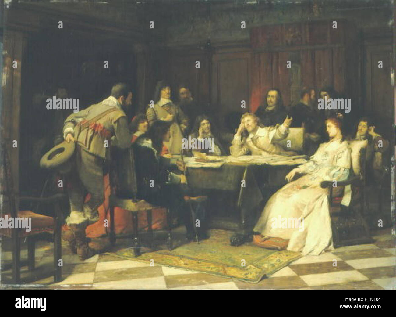 Vaclav Brozik’s painting 'Milton u Marion Delorme' is a historical and ...