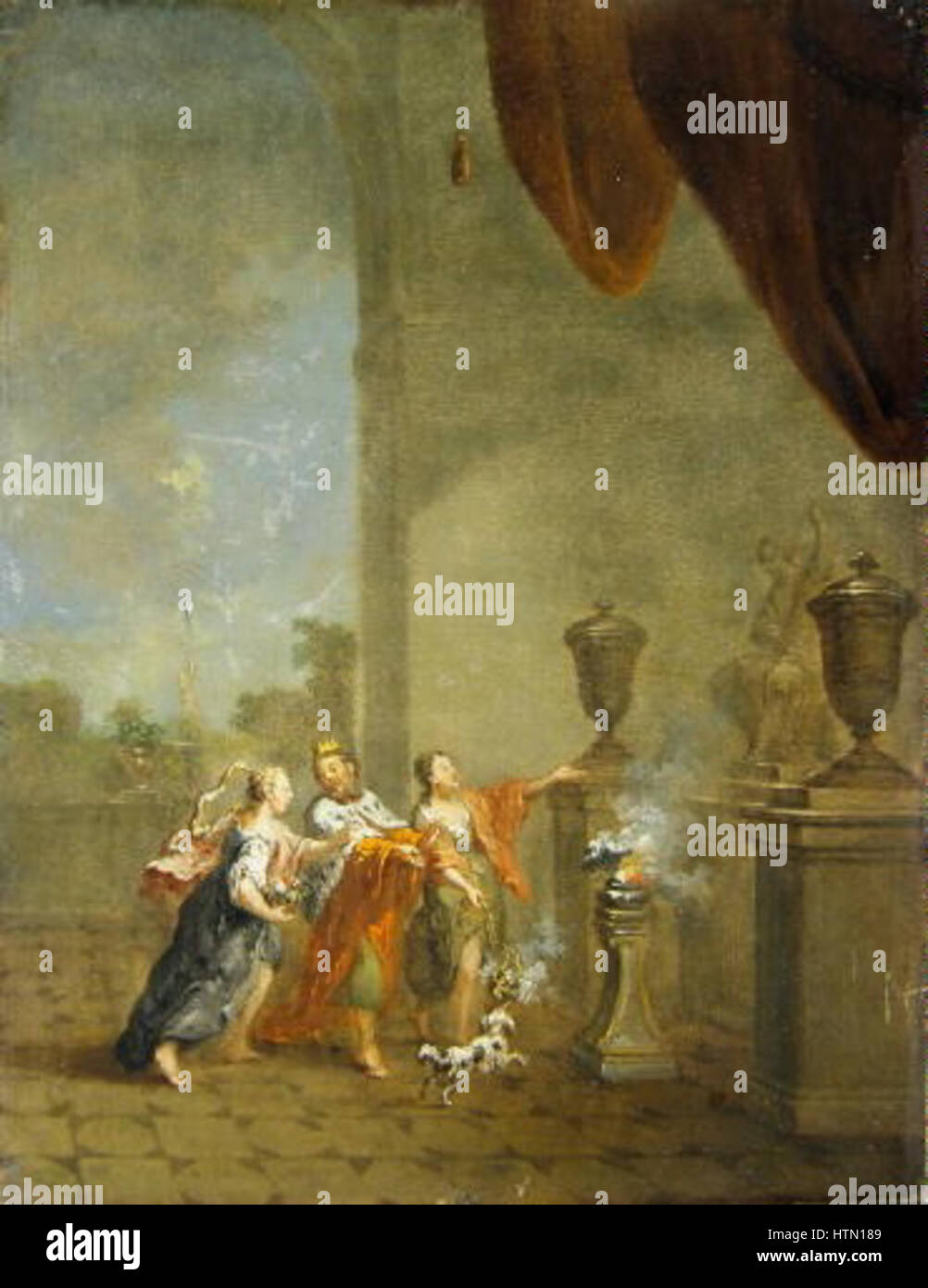 Norbert Grund’s 'Salamoun svaden manzelkami k modlosluzbe' (Solomon's ...