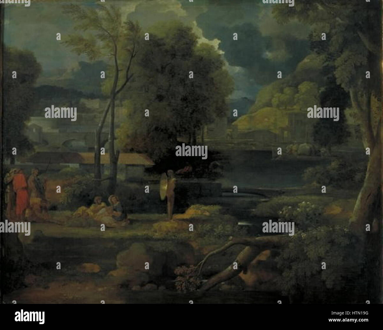 Sebastien Bourdon’s 'Anticka krajina s lucistniky' (Ancient Landscape ...