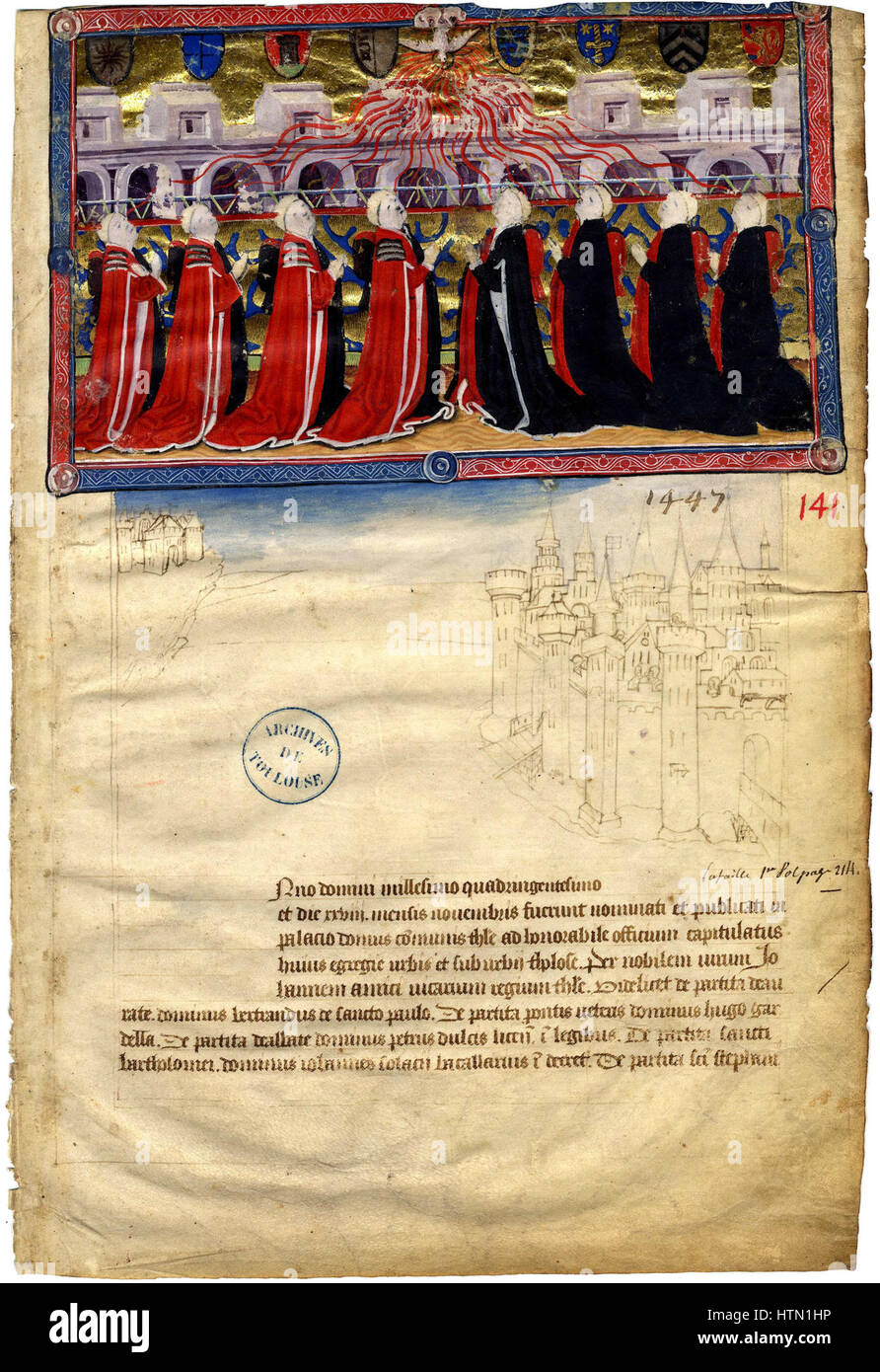 French historical manuscript hi-res stock photography and images - Alamy