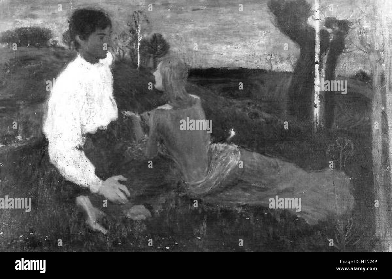 Jan Preisler 17. 2. 1872-27. 4. 1918 - Obraz z vetsiho cyklu, studie ...