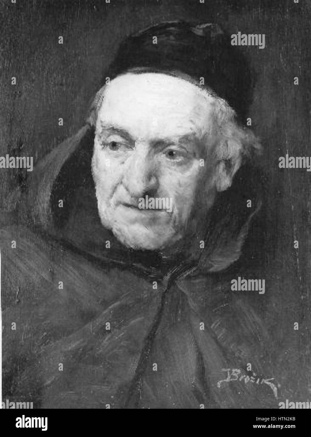 Vaclav Brozik 5. 3. 1851-15. 4. 1901 - Portretni studie k obrazu Mistr ...