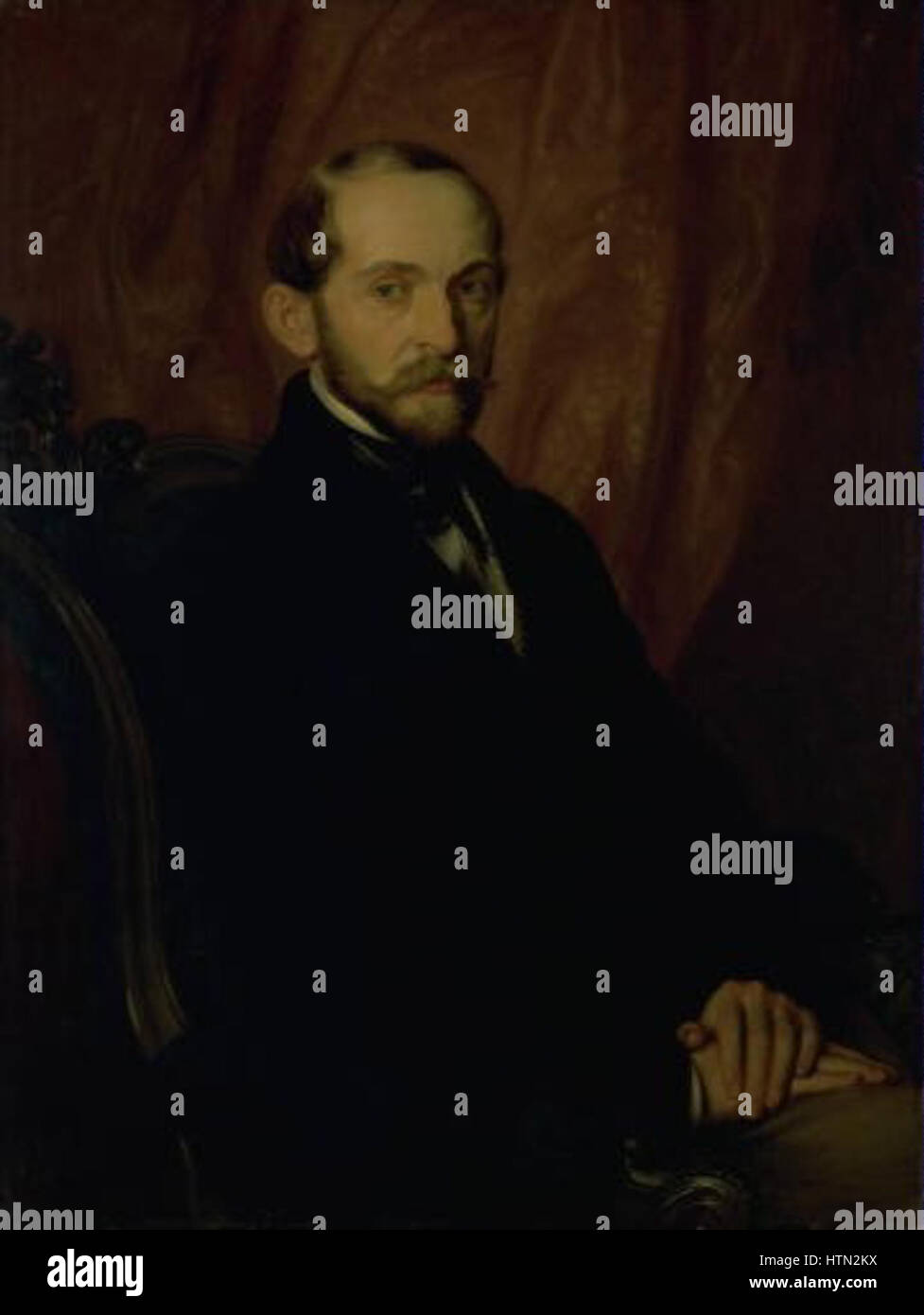 Josef Manes 1820-1871 - Podobizna advokata Josefa Hau ilda Stock Photo ...