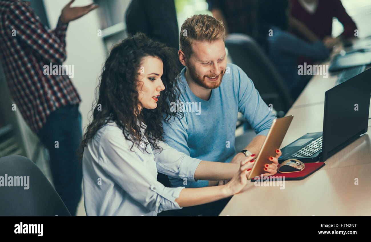 Collaborating programmers hi-res stock photography and images - Alamy