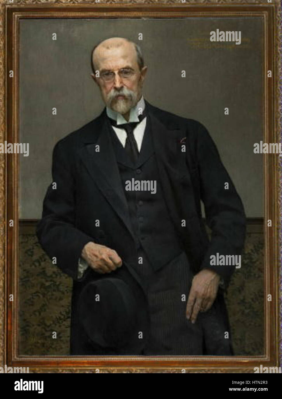 Vojtech Hynais’s portrait of T.G. Masaryk, the first President of ...