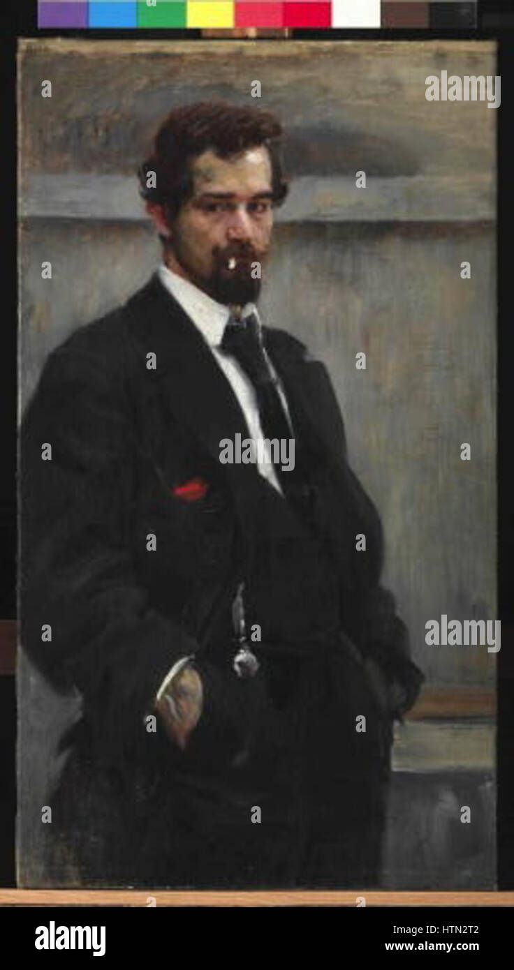 Jan Preisler 17. 2. 1872-27. 4. 1918 - Vlastni podobizna Stock Photo ...