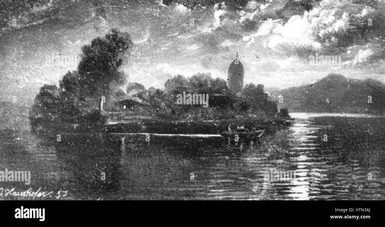 Max Haushofer 12. 9. 1811-24. 8. 1866 - Nocni krajina Stock Photo - Alamy