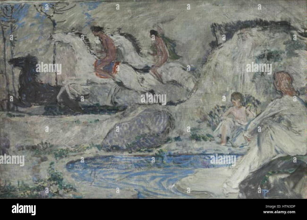 Jan Preisler 17. 2. 1872-27. 4. 1918 - Zena a jezdci Stock Photo - Alamy